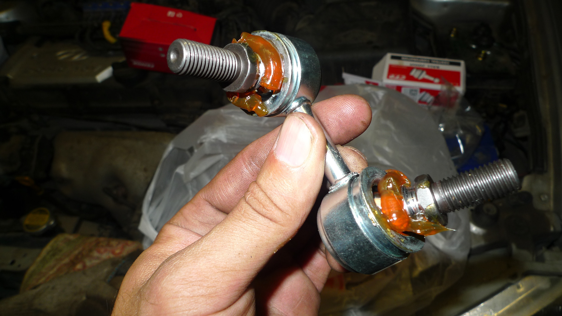 Стойки стабилизатора mando — Hyundai Accent (3G), 1,5 л, 2005 года ...