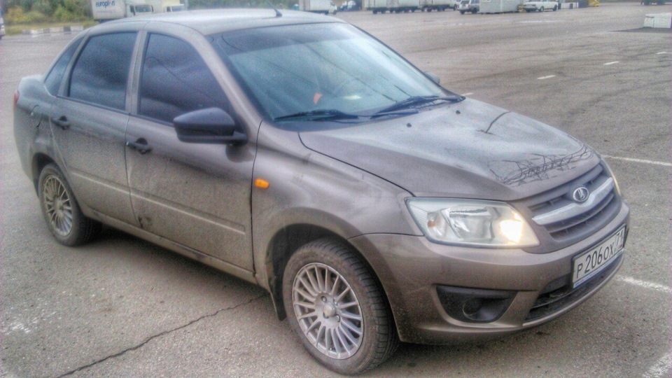 #26 Тонировка — Lada Гранта (1G), 1,6 л, 2014 года | стайлинг | DRIVE2