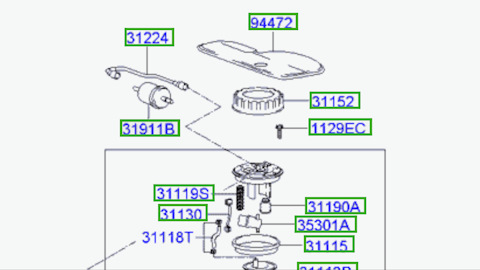 3131025000 Трубка топливная KIA HYUNDAI | Запчасти на DRIVE2