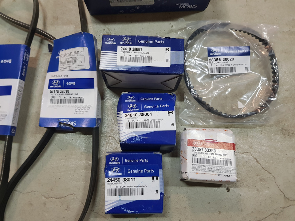 Плановая замена ГРМ — Hyundai Sonata IV (EF), 2 л, 2005 года | плановое ...