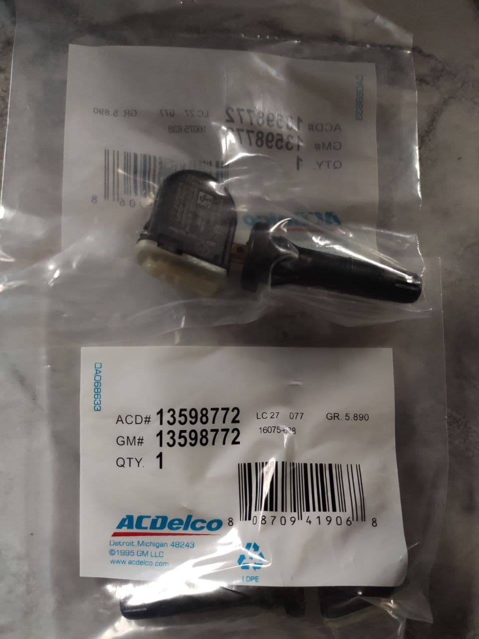 13598772 Датчик давления в шинах GM | Запчасти на DRIVE2