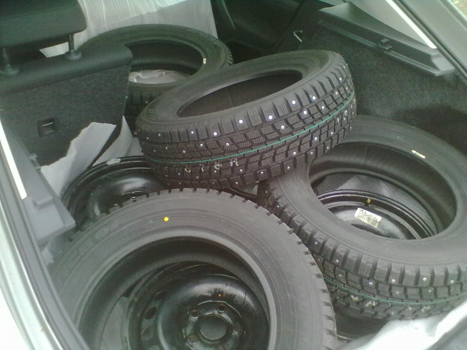 отдал Данлоп и приобретенные б\у диски на бортовку — Skoda Octavia A5 ...