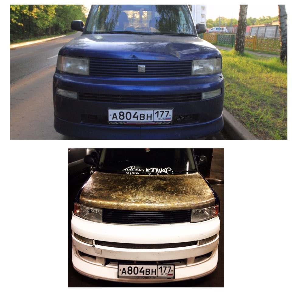 Теперь ещё больше взглядов прохожих — Toyota bB (NCP30), 1,3 л, 2000 ...