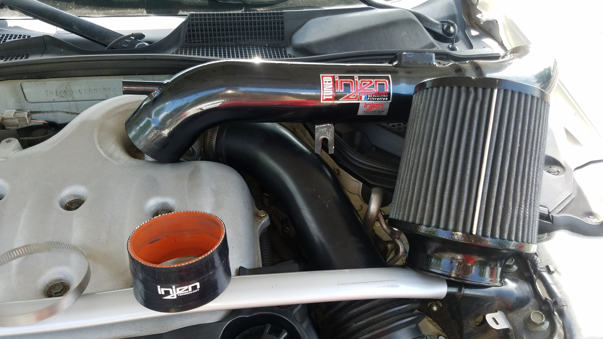 Cold air intake Injen — Nissan 350Z, 3,5 л, 2006 года | тюнинг | DRIVE2