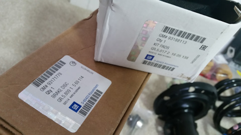 93188113 Комплект тормозных колодок, дисковый тормоз GM | Запчасти на ...