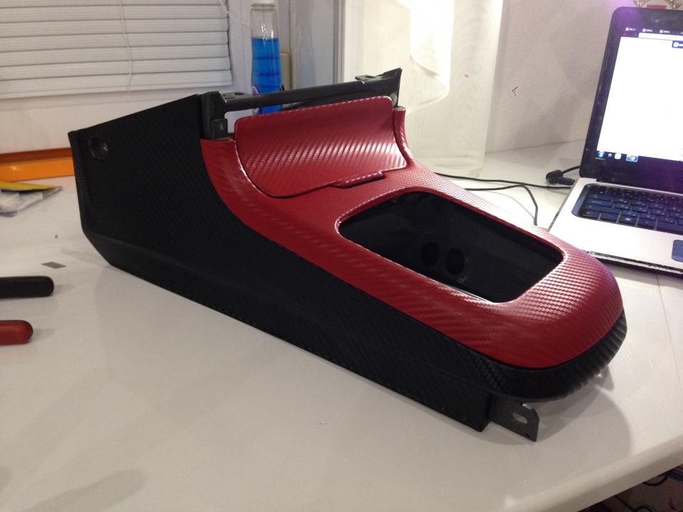 Daewoo Nexia. Центральная консоль. Red&Black Carbon 3D — DRIVE2