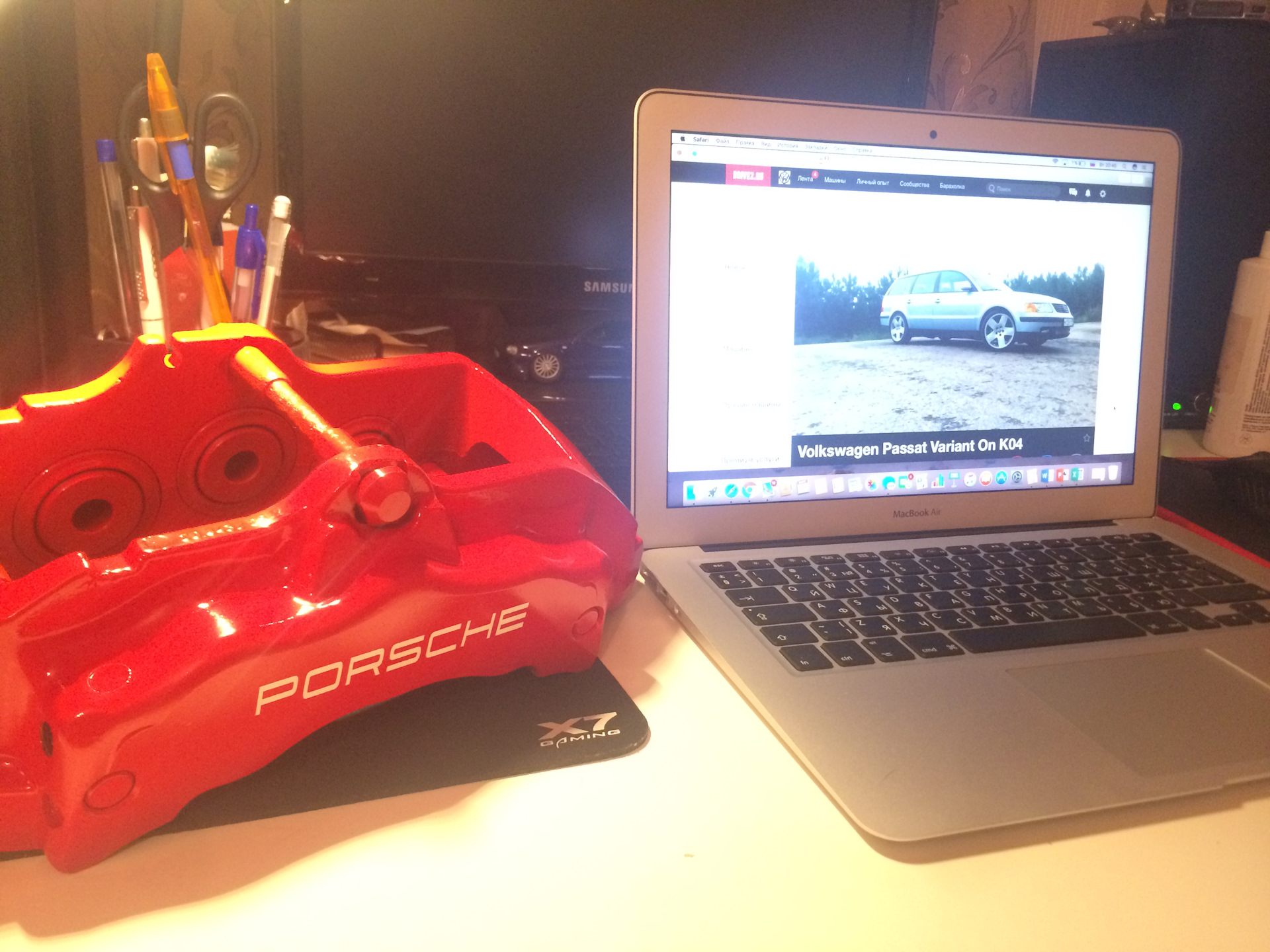 Тормоза. Покраска — Volkswagen Passat Variant (B5), 1,8 л, 2000 года ...