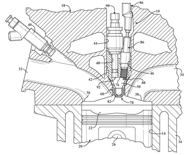 Turbulent jet ignition pre-chamber combustion system for spark ignition ...