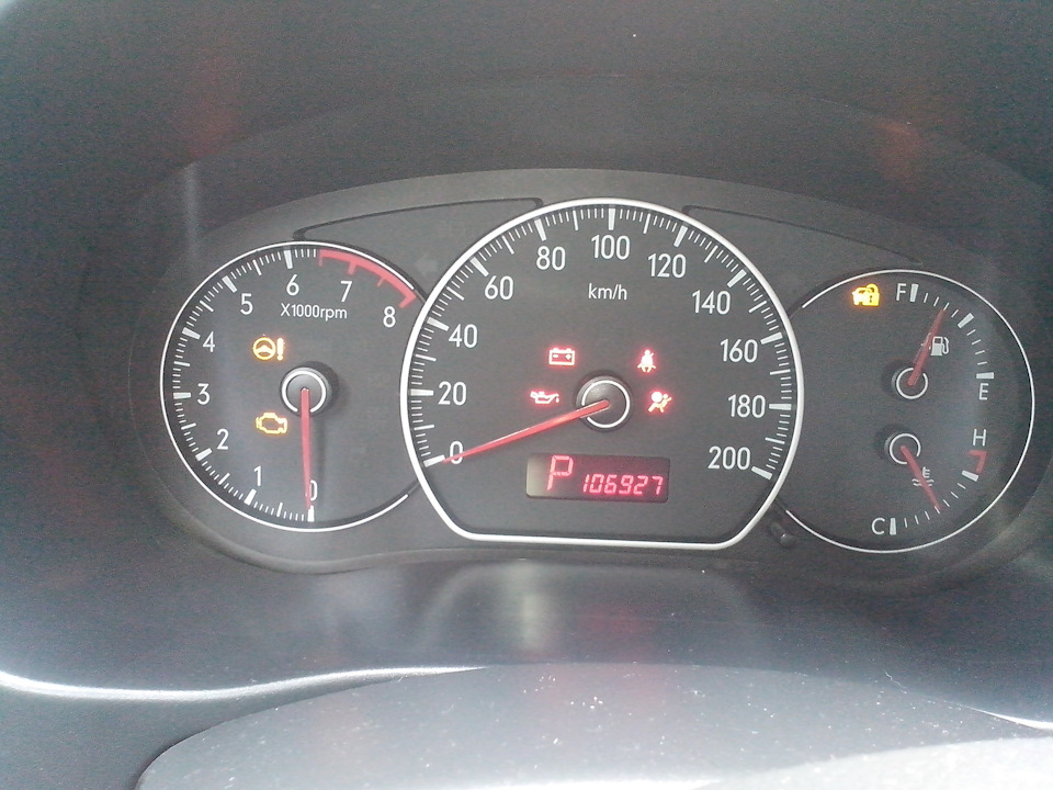ТО 107 000км. — Suzuki SX4 (1G), 1,6 л, 2008 года | плановое ТО | DRIVE2