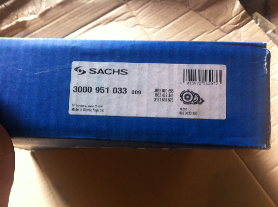 3000951033 Сцепление, комплект SACHS | Запчасти на DRIVE2