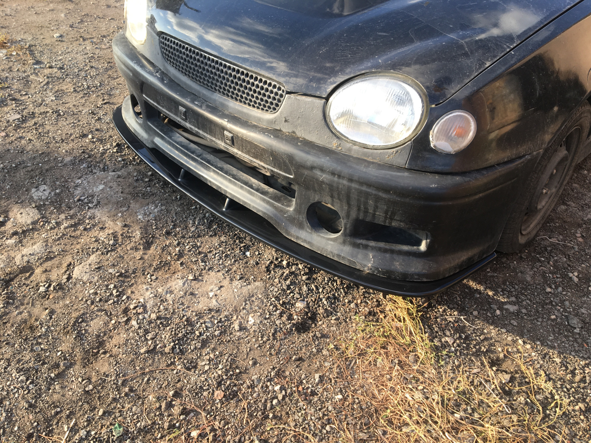 Губа на бампер tte — Toyota Corolla (110), 1,6 л, 1997 года | стайлинг ...