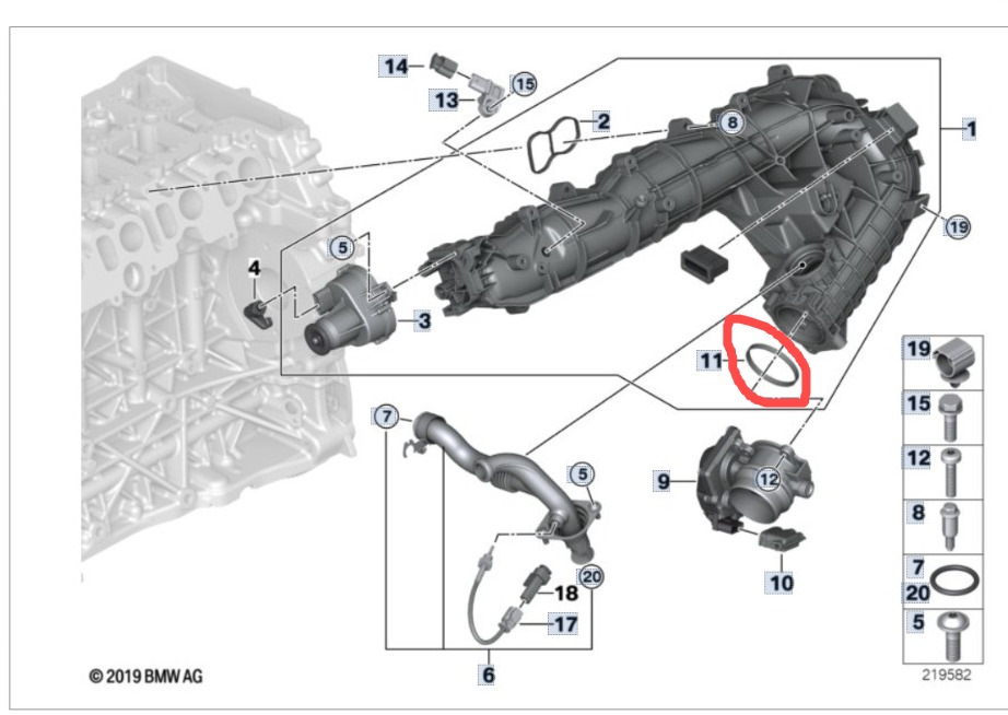 Дроссельная заслонка часть2. Обслуживание — BMW X5 (E70), 3 л, 2010 ...