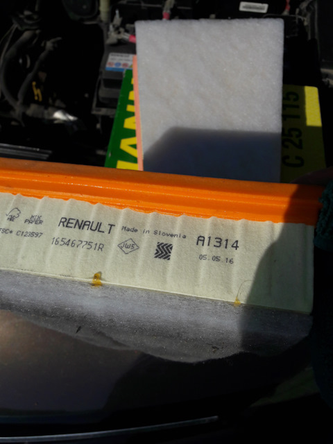 165467751R Фильтр возд RENAULT | Запчасти на DRIVE2