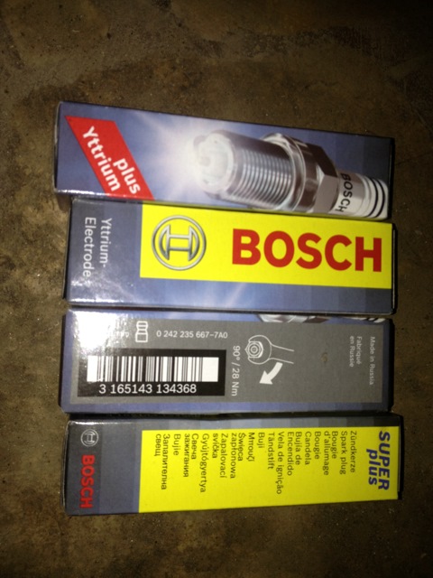 0242235667 Свеча зажигания BOSCH | Запчасти на DRIVE2