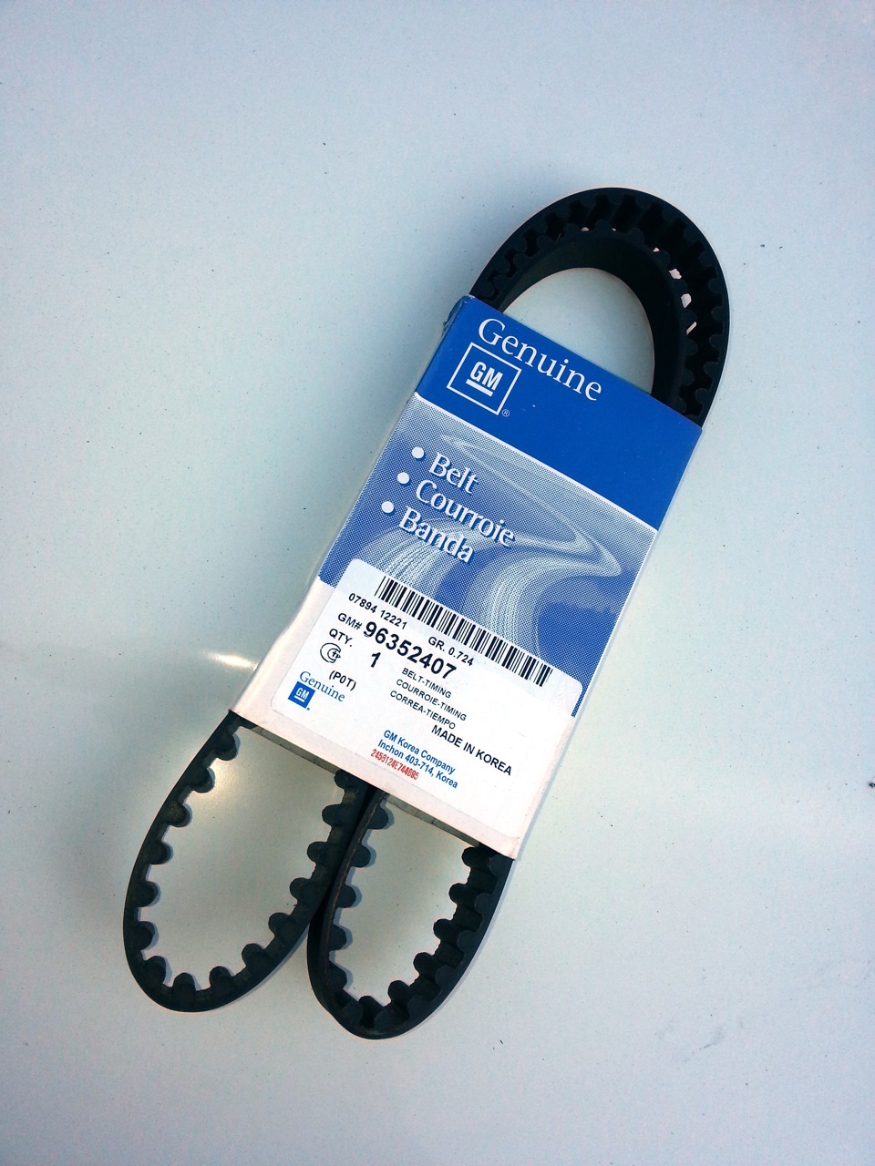 96352407 РЕМЕНЬ ГРМ ЧЗ 111 GM | Запчасти на DRIVE2