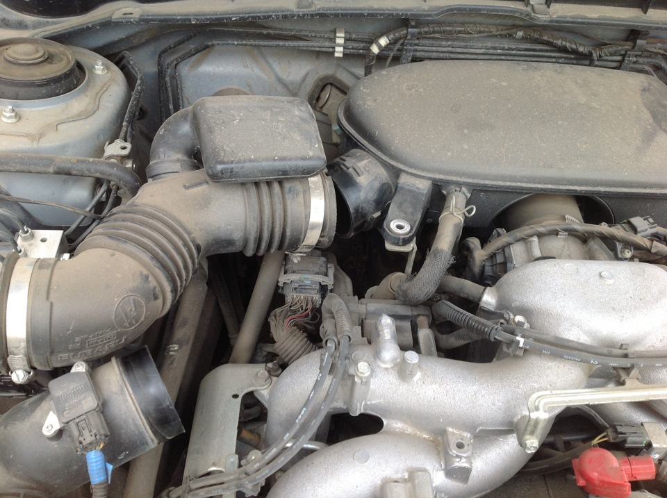 Снятие и чистка заслонки — Subaru Forester (SH), 2,5 л, 2008 года ...