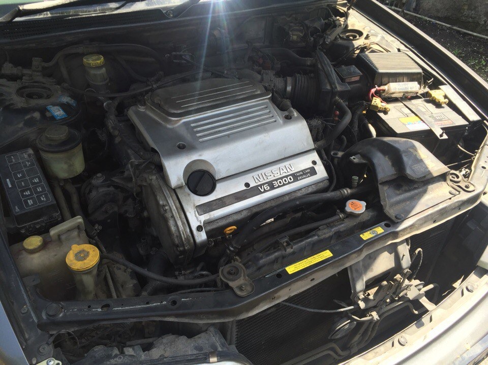 Помыл двигатель — Nissan Cefiro (A32), 3 л, 1997 года | мойка | DRIVE2