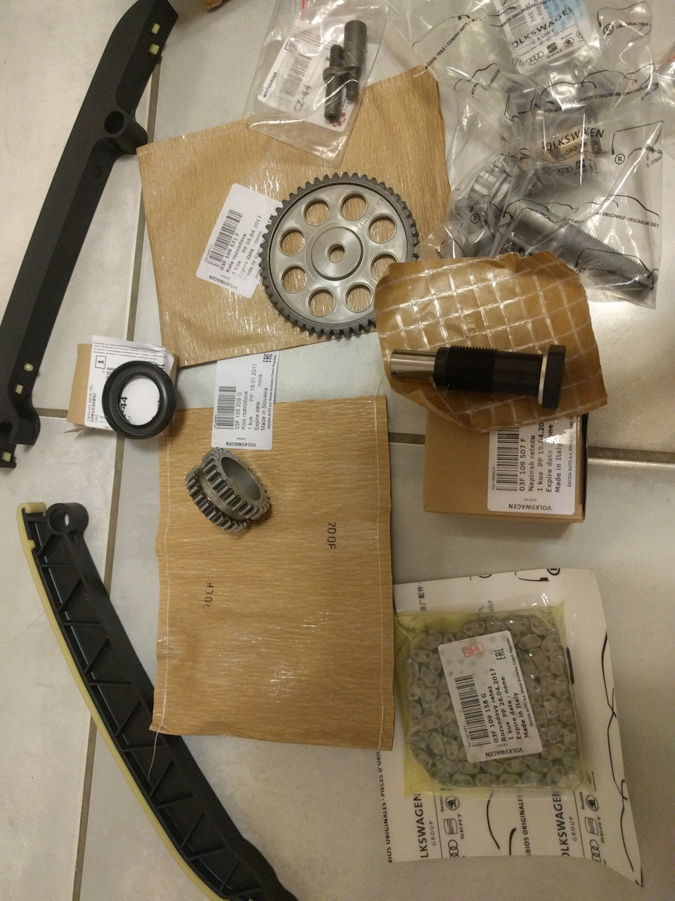 03F109507F Натяжное устройство цепи VAG | Запчасти на DRIVE2