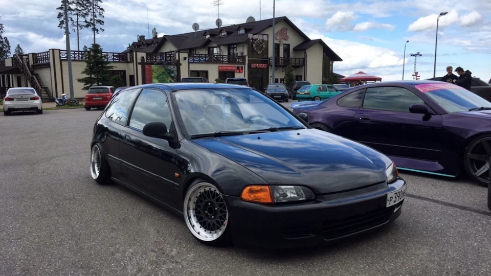 Honda Civic Hatchback (5G) 1.6 бензиновый 1991 | Black на DRIVE2