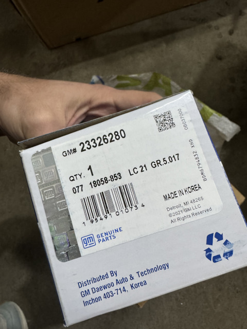 23326280 Тормозные колодки GM | Запчасти на DRIVE2