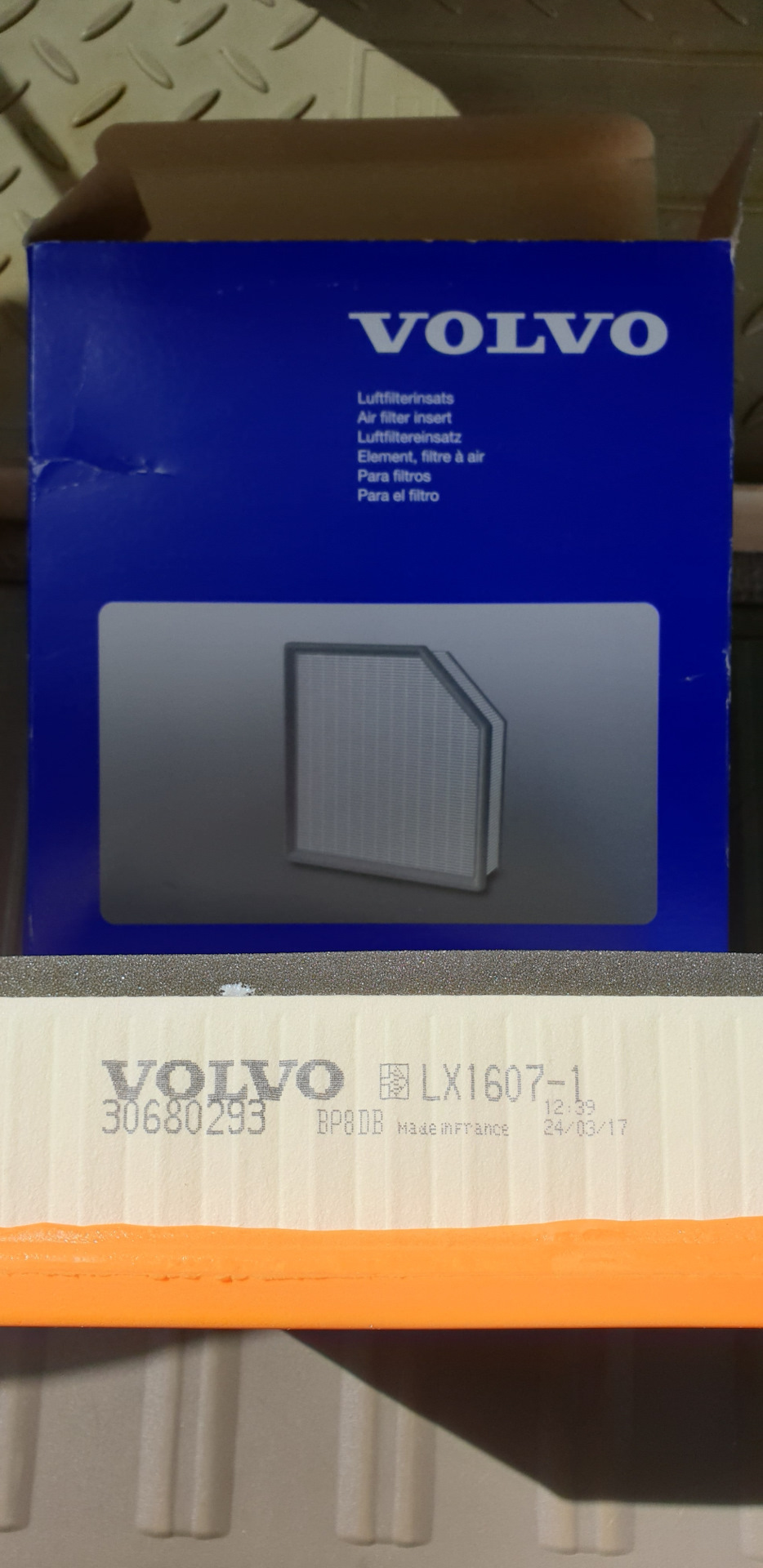 30680293 Фильтр воздушный Volvo | Запчасти на DRIVE2