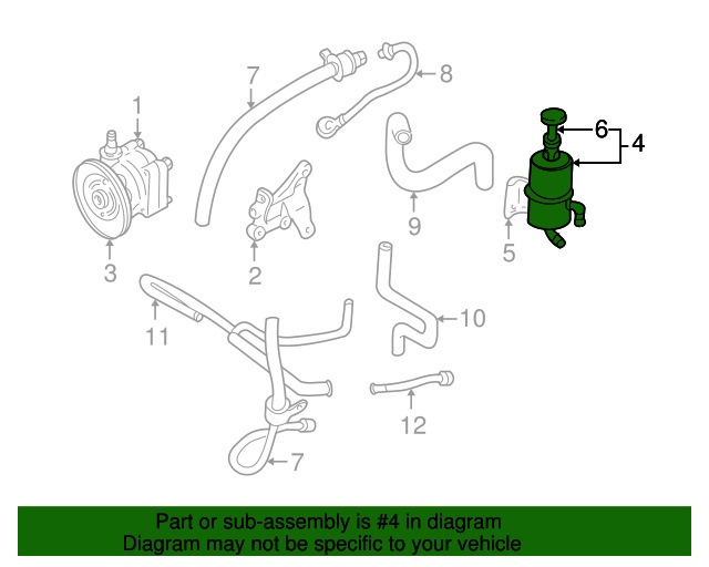 MR961246 Бачок гур в сборе Mitsubishi | Запчасти на DRIVE2