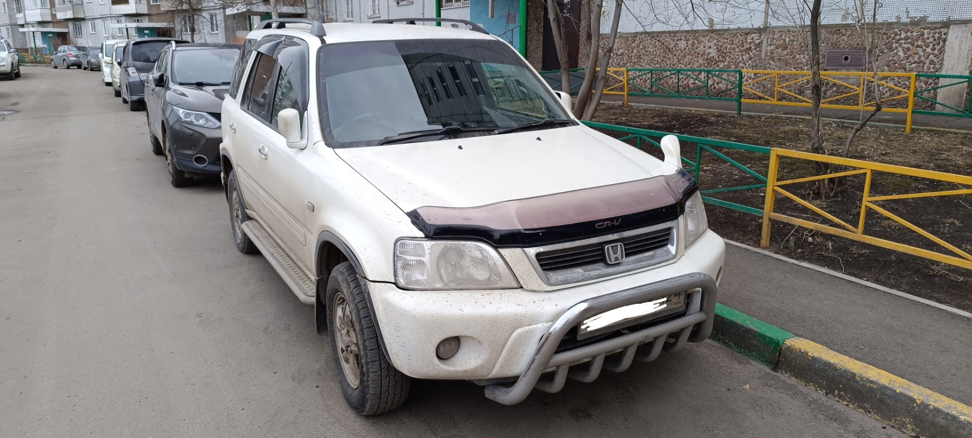 Дефлектор капота — Honda CR-V (RD1/RD2), 2 л, 1999 года | тюнинг | DRIVE2