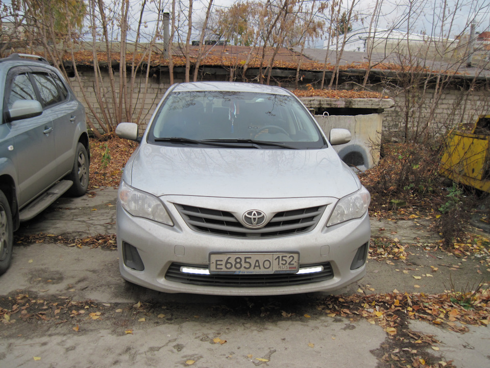 установка туманок — Toyota Corolla (140/150), 1,6 л, 2011 года ...