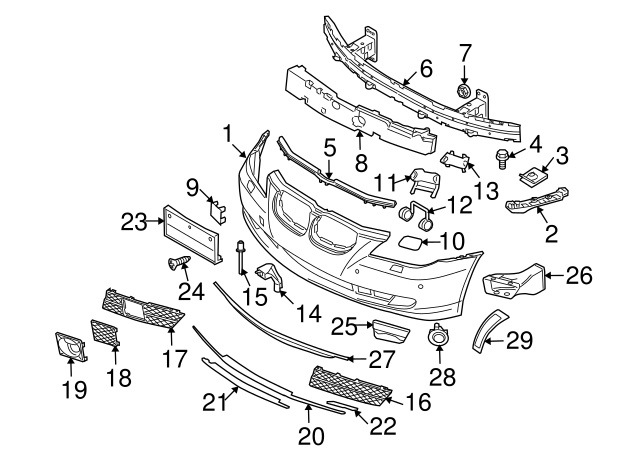 51117198363 Передний спойлер BMW | Запчасти на DRIVE2