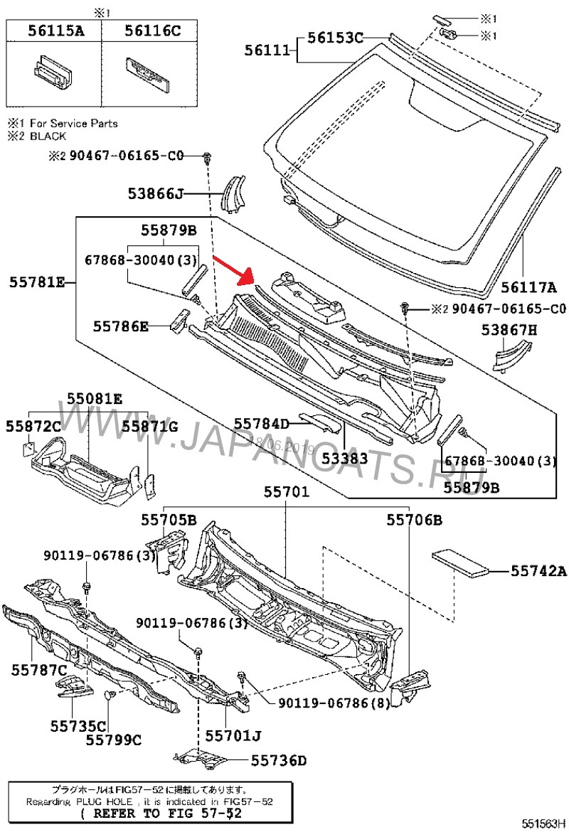 9046706165C0 Клипса арт. C0 TOYOTA LEXUS | Запчасти на DRIVE2