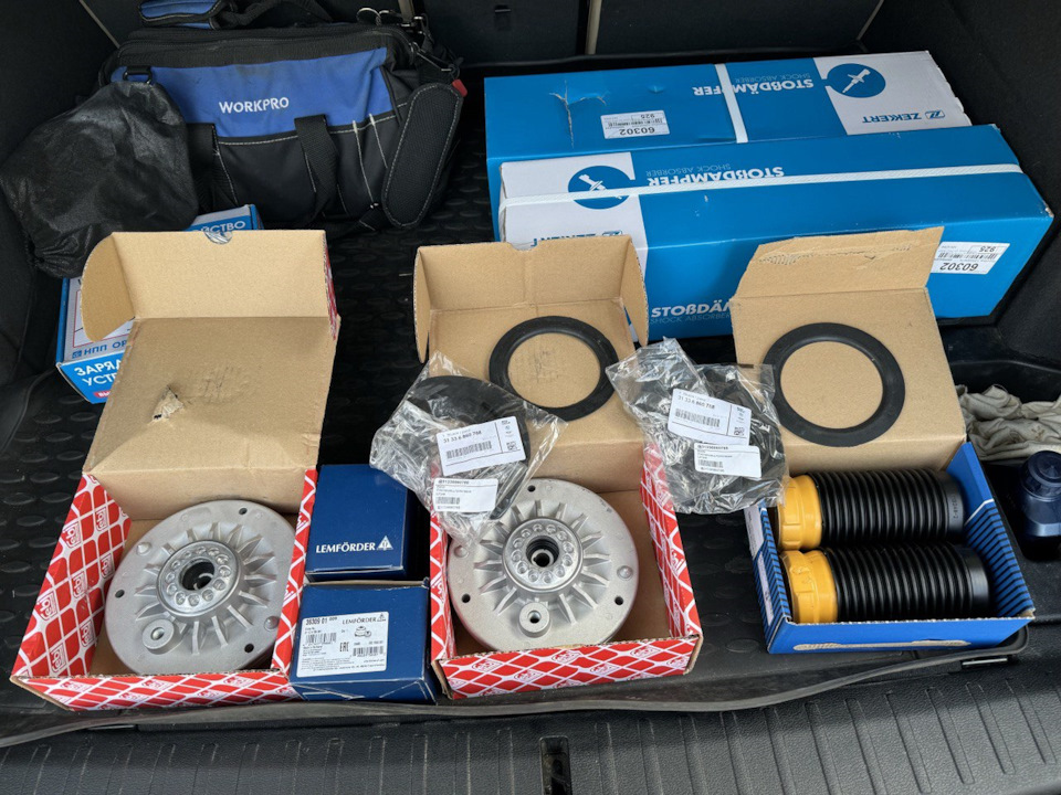 Замена задних пружин, передних стоек и другое. — BMW X3 (F25), 2 л ...