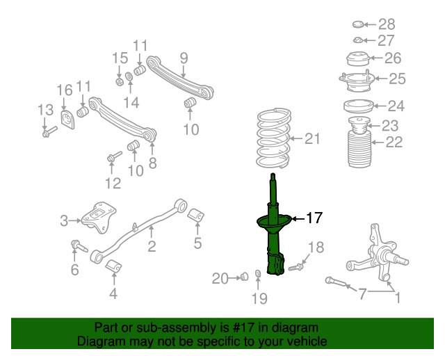 5536025050 Стойка амортизатора задняя правая abs KIA HYUNDAI | Запчасти ...