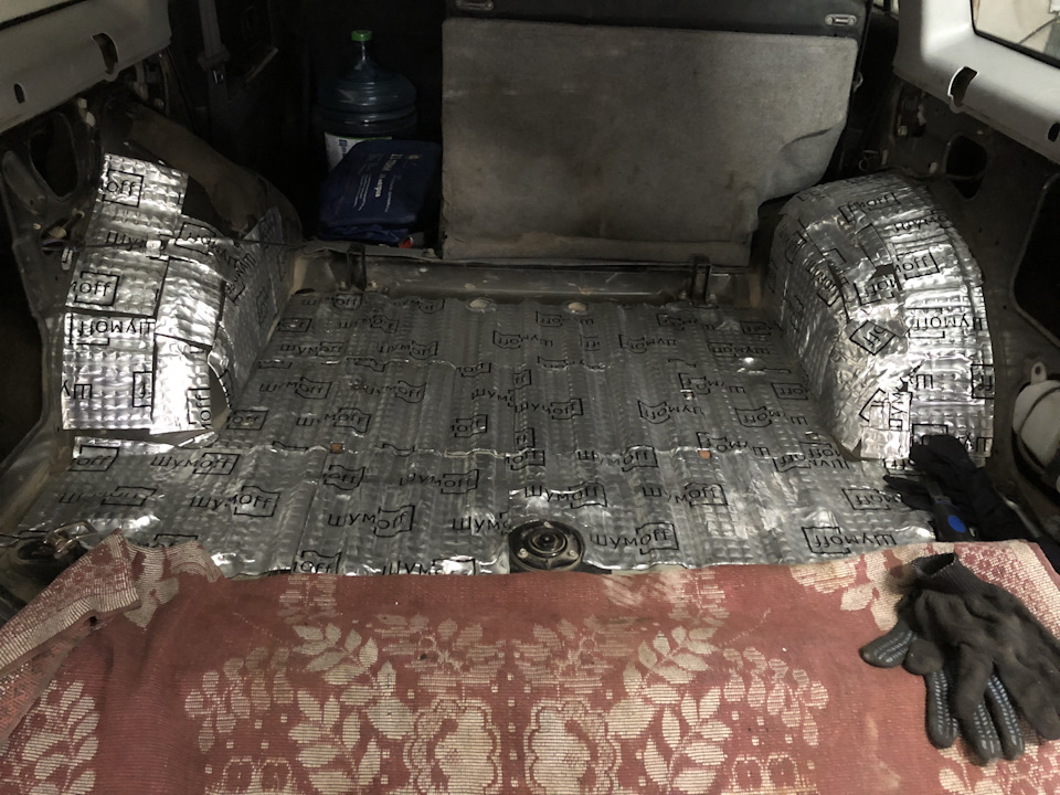 Проклейка багажника, ч.1 — Mitsubishi Pajero Sport (1G), 2,5 л, 2007 ...