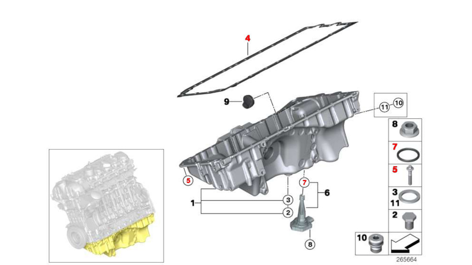 11137600482 прокладка BMW | Запчасти на DRIVE2