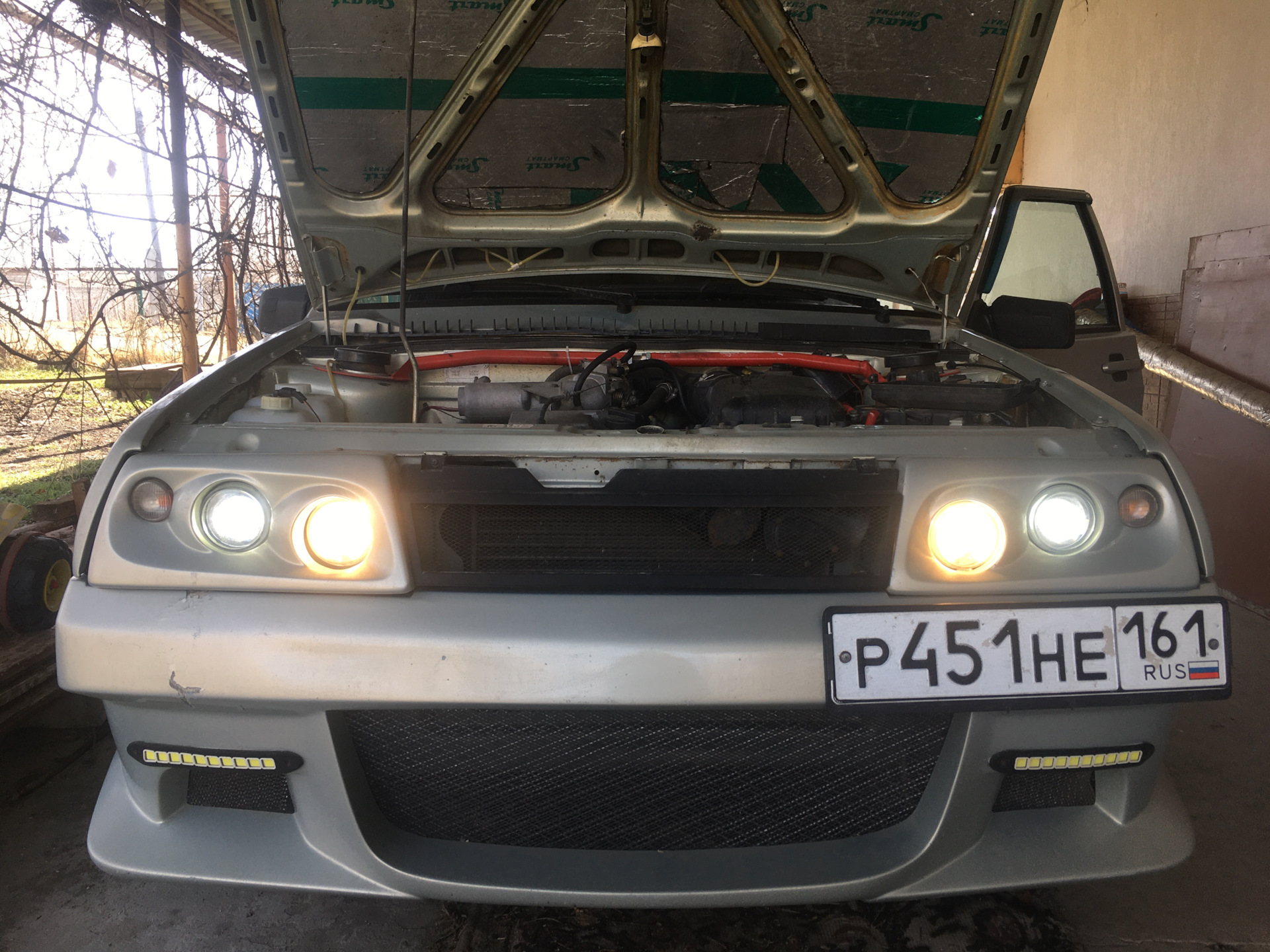 Ближний+дальний свет 2108,2109,21099 или переход с H4 на H7+H7 — Lada ...