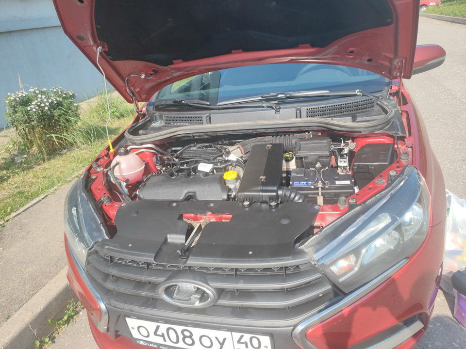 Наконец-то решился помыть моторный отсек — Lada Vesta (1G), 1,6 л, 2019 ...