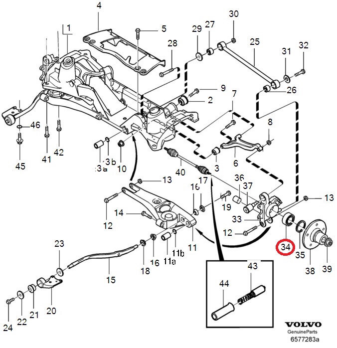 Номера сайлентблоков задней подвески volvo v70 l awd — Volvo V70 I, 2,5 ...