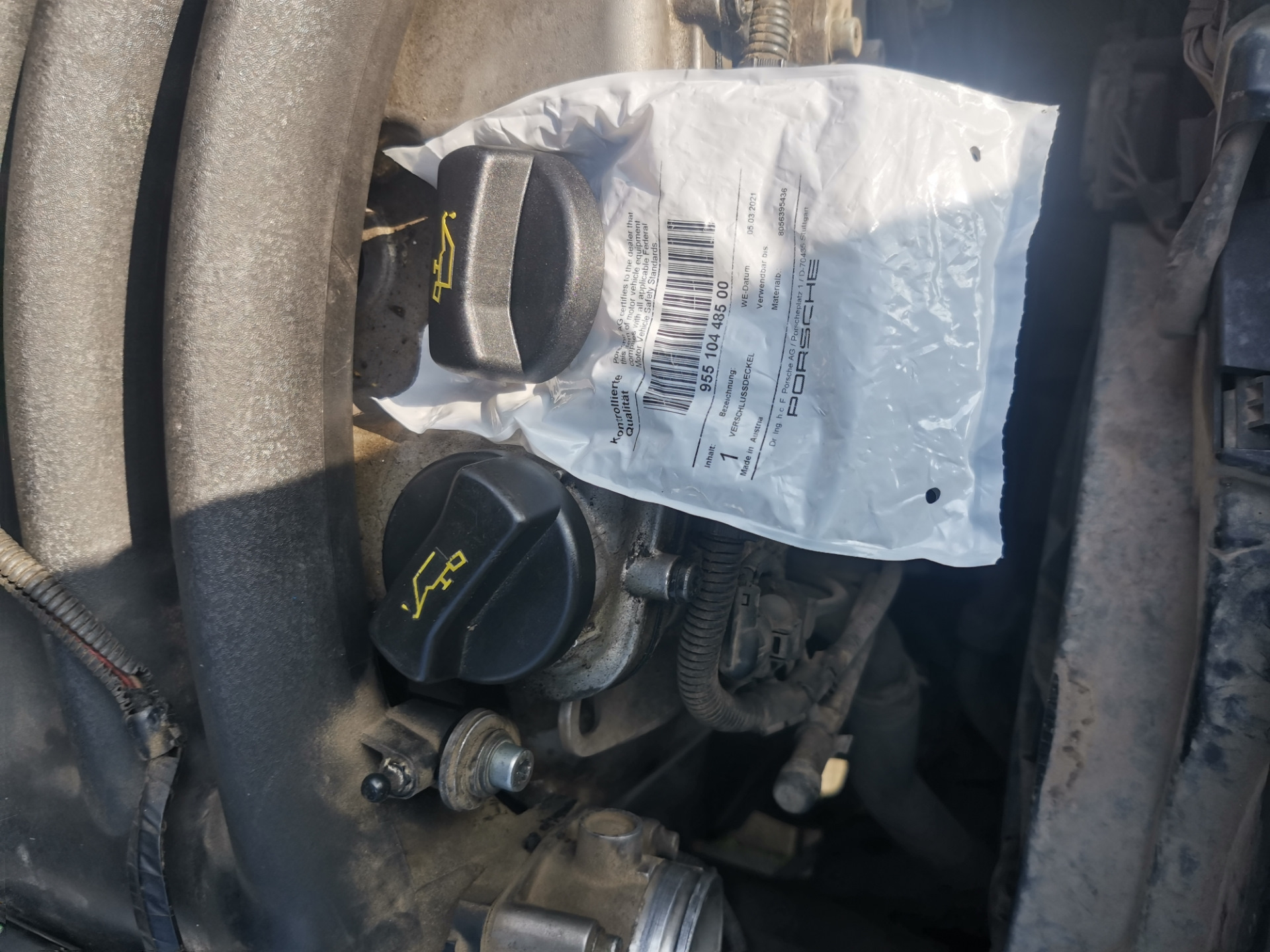 Небольшая замена прокладок — Porsche Cayenne (1G) 955/957, 3,2 л, 2004 ...