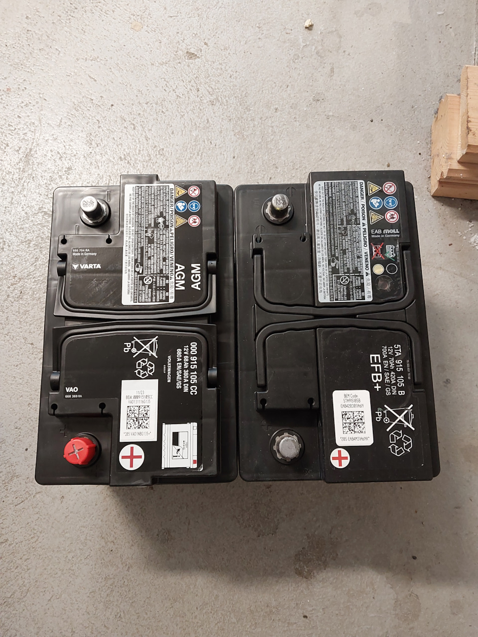 Replacement of EFB+ battery for AGM — Cupra Ateca, 2 л, 2022 года ...