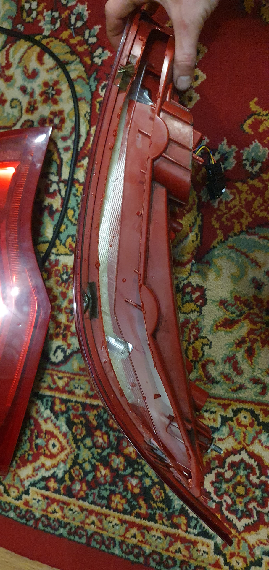 Задние фонари рейсталинг. — Audi Q7 (1G), 3 л, 2007 года | стайлинг ...