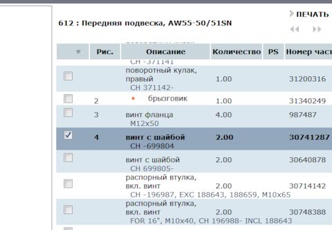 30741287 Болт крепления Volvo | Запчасти на DRIVE2