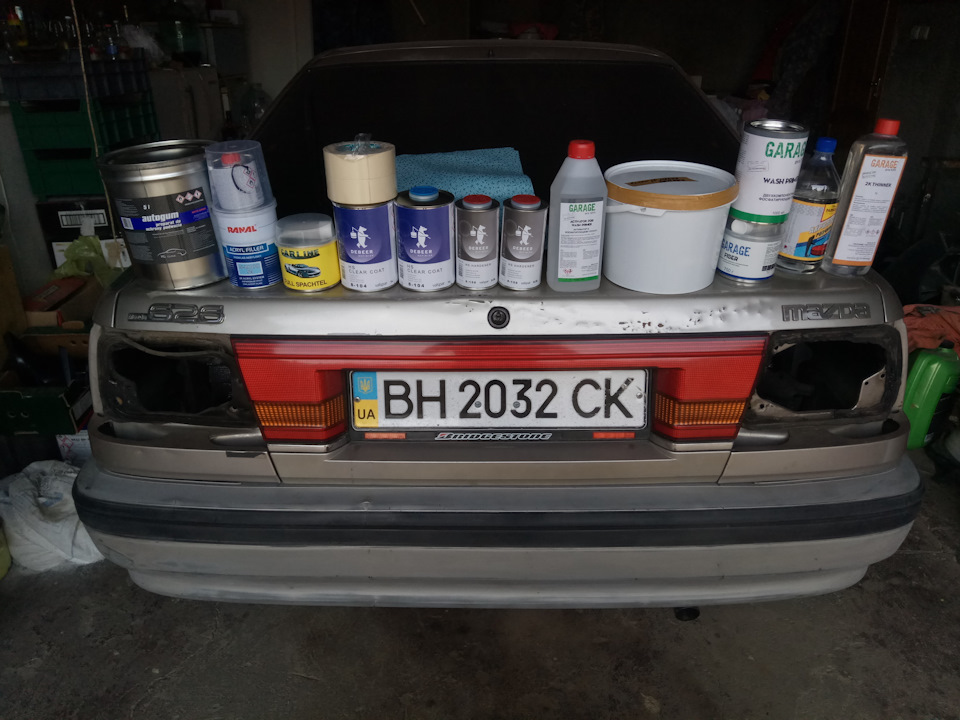 |Будни Mazda`вода: Сварка завершена. Краска для маси Original: 1F ...