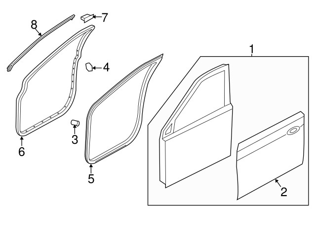 8213422000 Фиксатор уплотнителя двери KIA HYUNDAI | Запчасти на DRIVE2