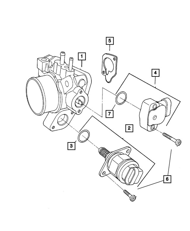 04861325AD Заслонка дроссельная Chrysler | Запчасти на DRIVE2