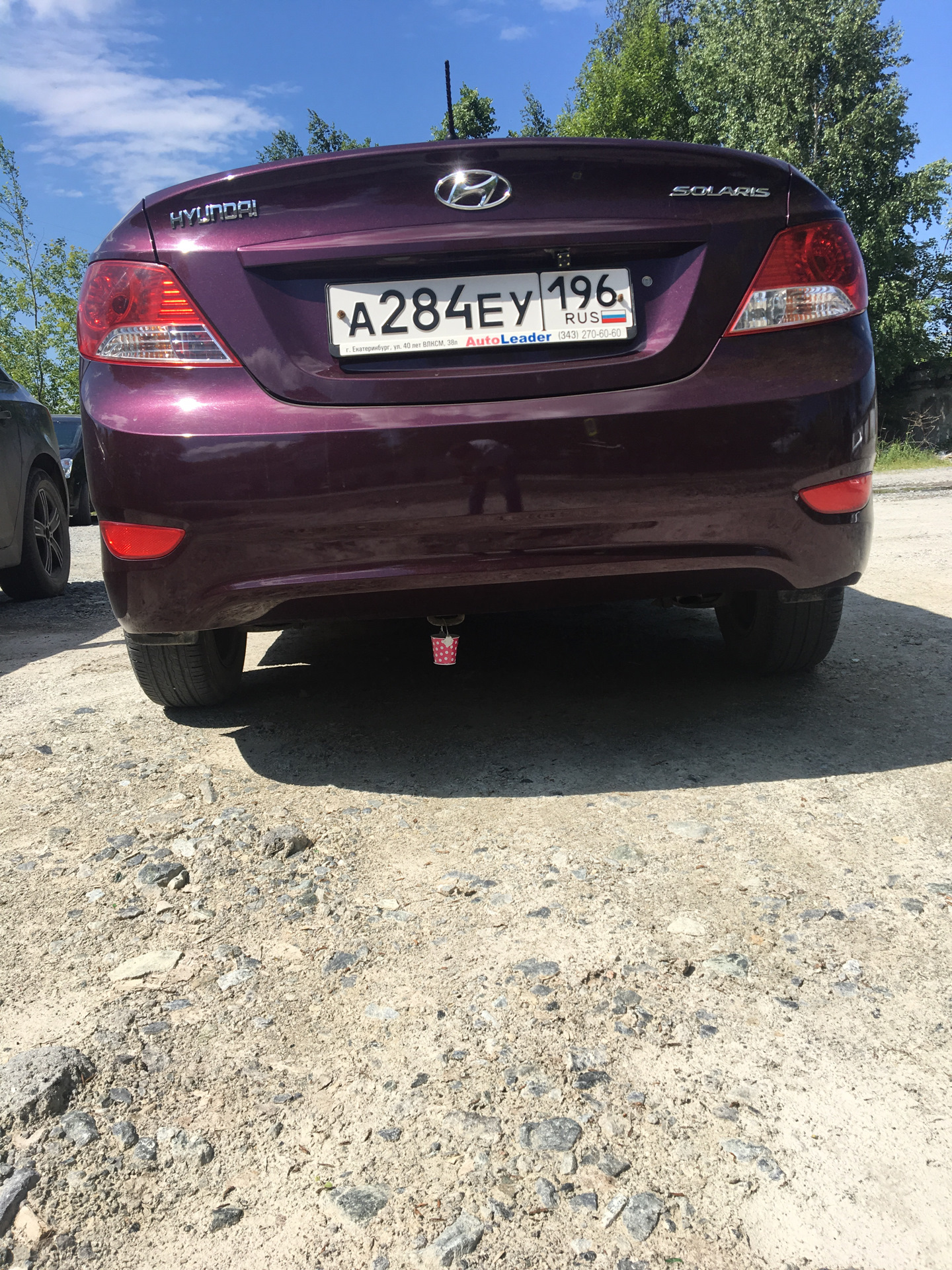 Тенденция прошлого или же приятная мелочь. — Hyundai Solaris (1G), 1,4 л, 2013 года | аксессуары ...