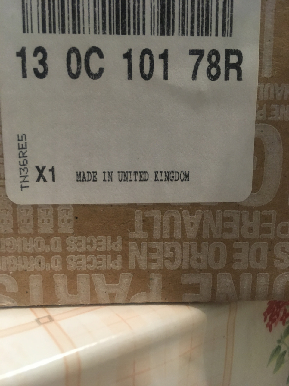 130C10178R Комплект ремня ГРМ RENAULT | Запчасти на DRIVE2