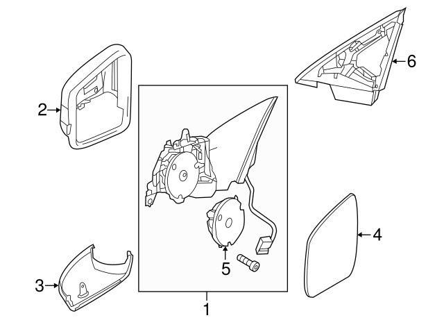 A1718201042 Электромотор зеркального элемента. Mercedes | Запчасти на ...