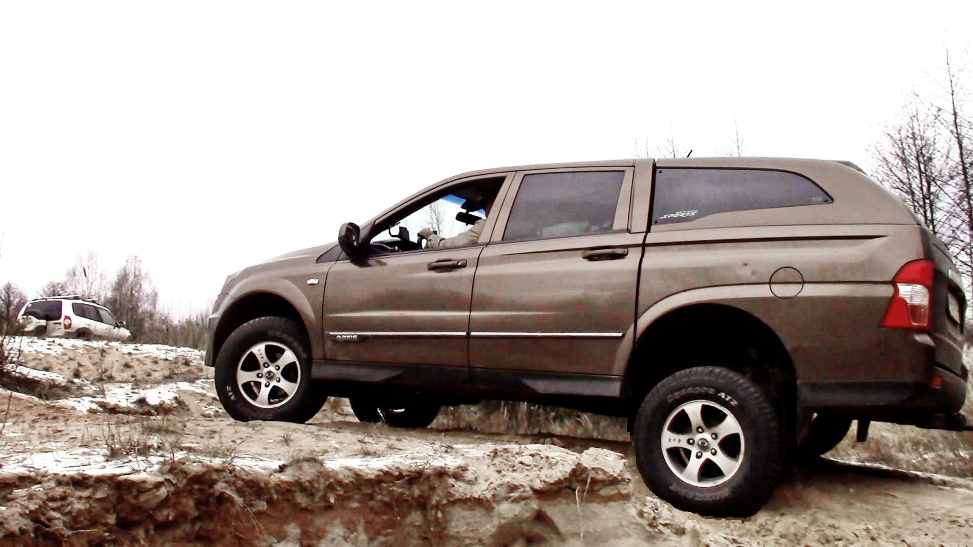 SsangYong Actyon Sports 2 — внедорожный рейд в компании Шеви Нивы по ...