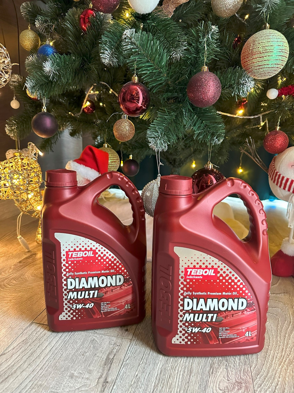 #93 Масло TEBOIL DIAMOND MULTI SAE 5W‑40 (замена) — BMW X5 (E53), 3 л ...