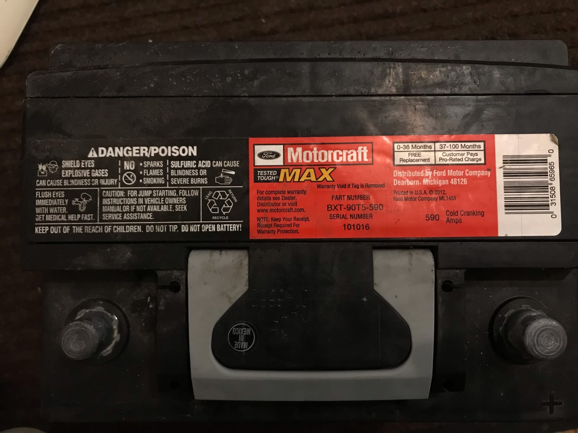 Аккумулятор 12 вольт — нужна помощь! — Ford Fusion Energi, 2 л, 2016 ...